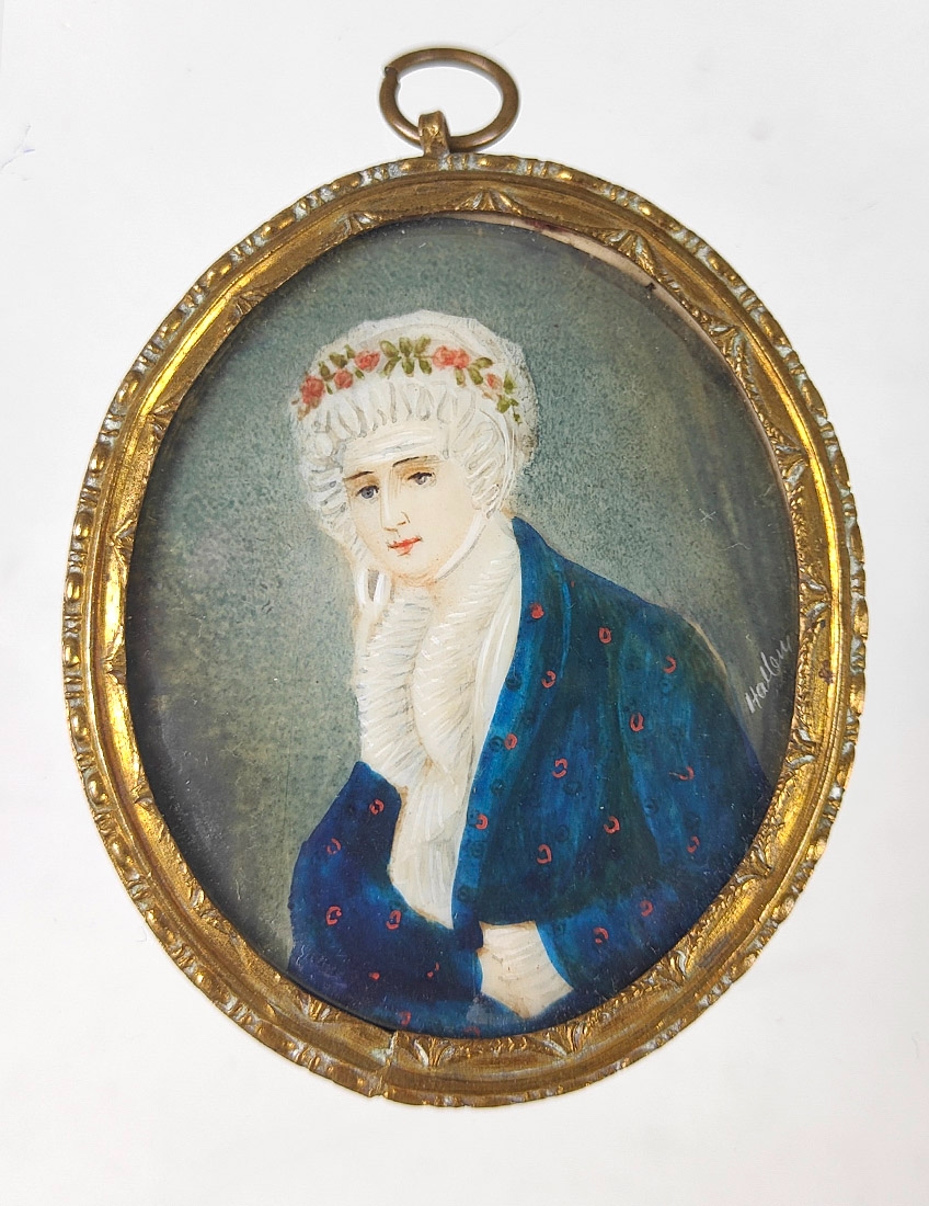 Maria Hallen | Miniatur Portrait London um 1830 | MutualArt