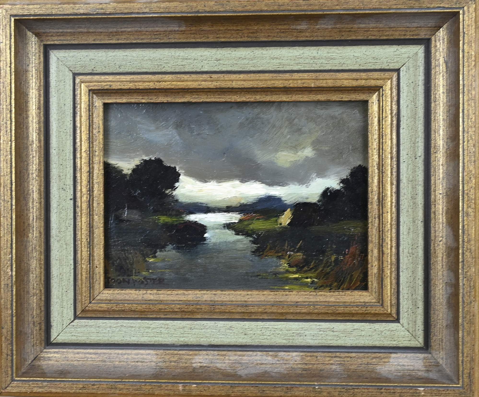 Toon Koster | Riviergezicht bij avond | MutualArt