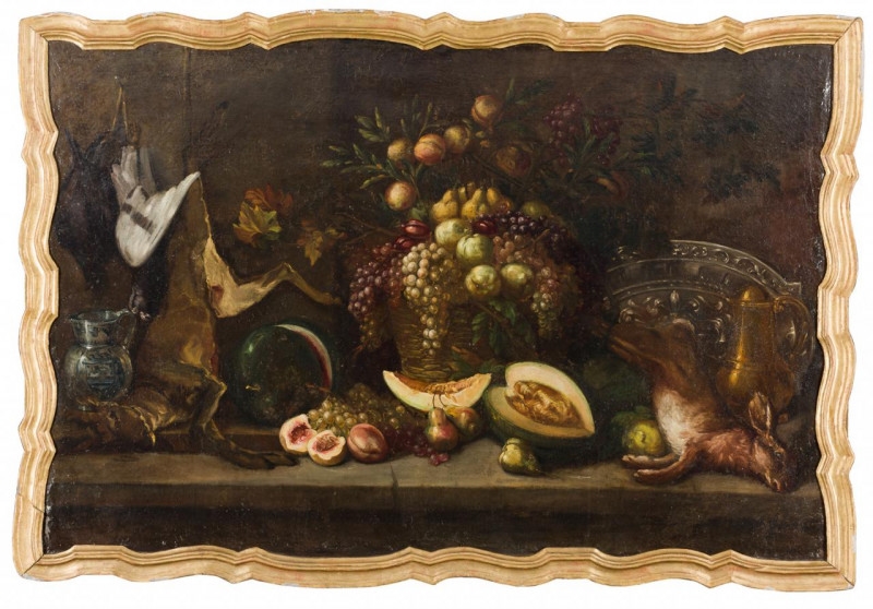Spanish School, 19th Century | Bodegón de frutas y caza | MutualArt
