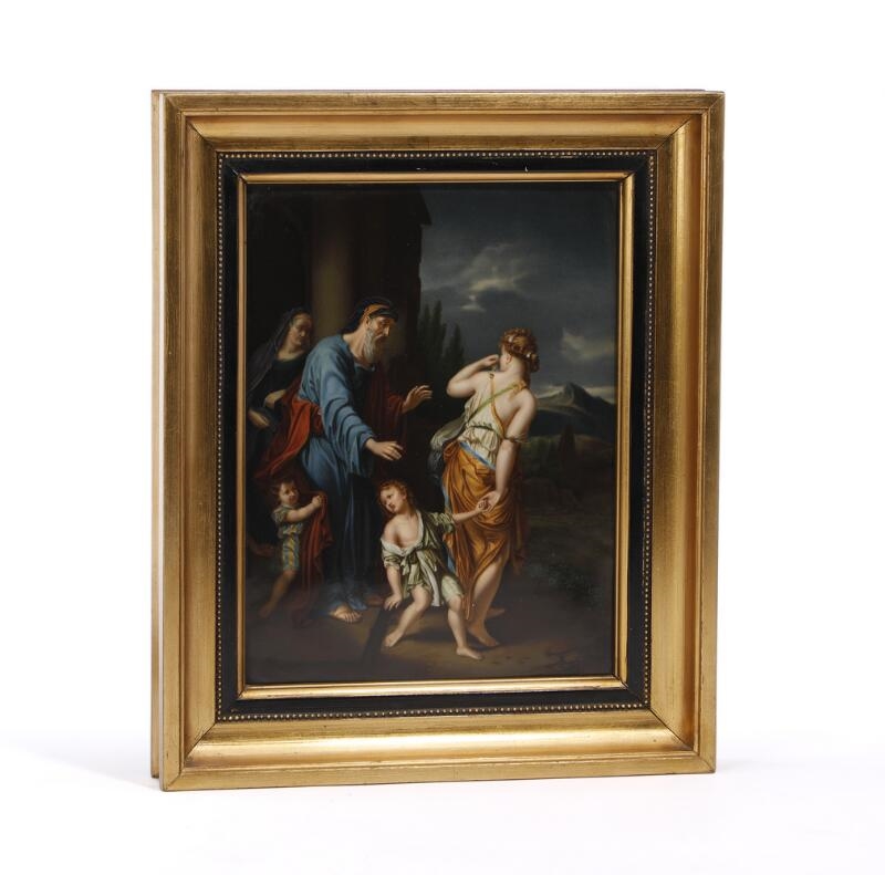 Adriaen Werff | The expulsion of Hagar porcelainpainting (19th Century ...