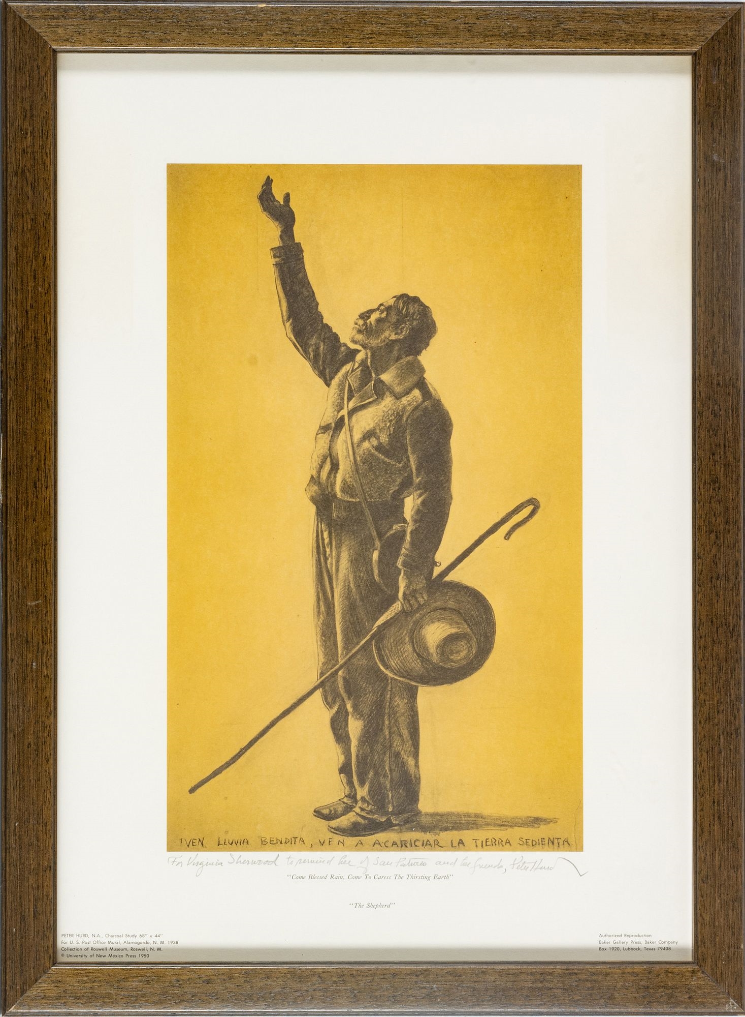 Peter Hurd | A Shower in the Prairie | MutualArt