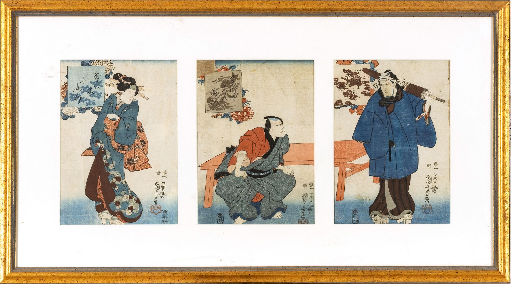 Japanese School, 19th Century | Japanese Woodblock Prints On Paper ...