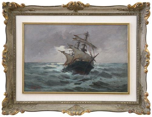 Renuccio Renucci | Sailboat at sea | MutualArt