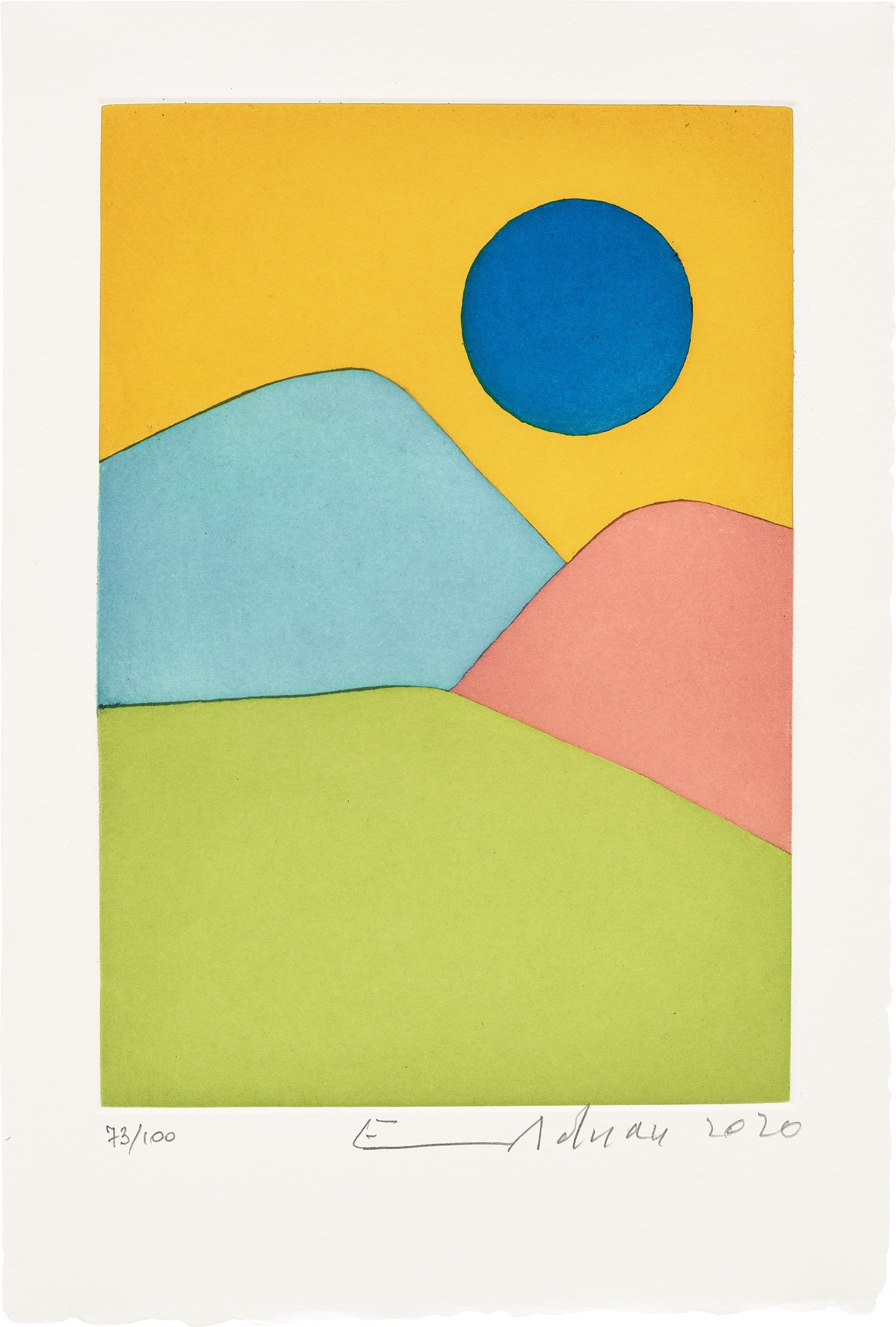 Etel Adnan | L'Apocalypse Arabe (The Arab Apocalypse) (2020) | MutualArt
