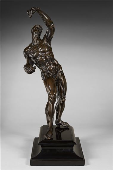 Willem Danielsz van Tetrode | A BRONZE FIGURE OF AN ÉCORCHÉ MAN (Early ...