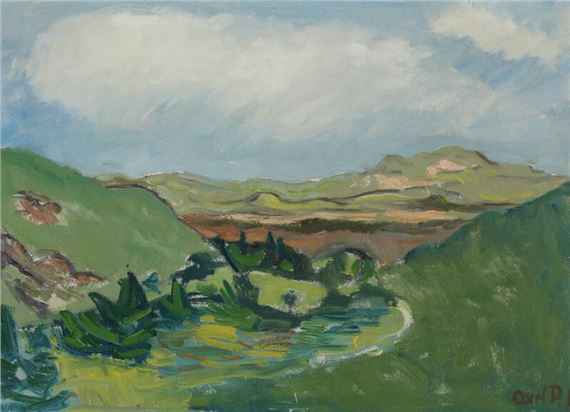 Axel Peder Jensen | Landscape with dunes | MutualArt