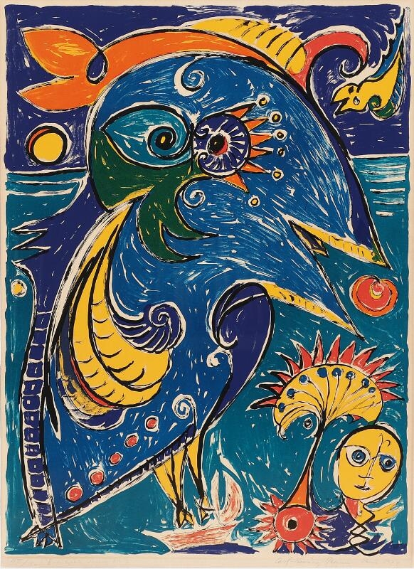 Carl-Henning Pedersen | Eventyrets Univers Nr | MutualArt