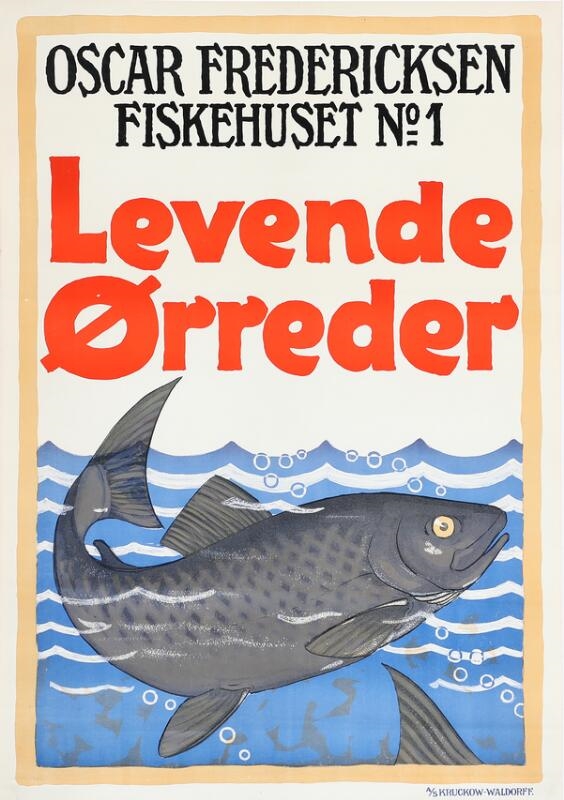 Aage Lund | Three posters from Oscar Fredericksen Fiskehuset | MutualArt