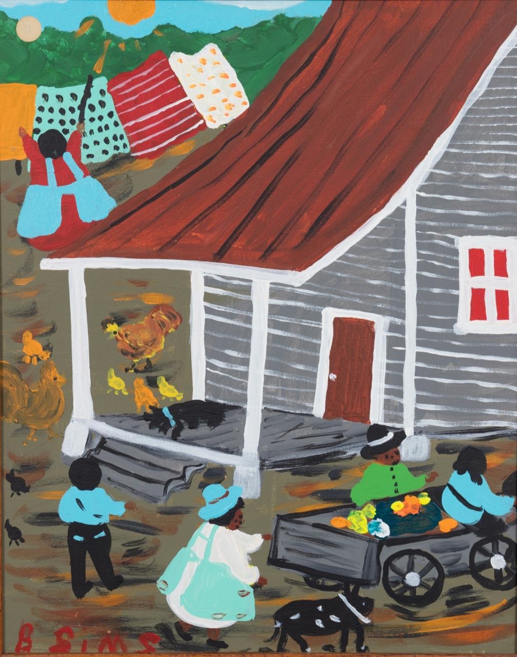 Bernice Sims | Playing in the Yard | MutualArt