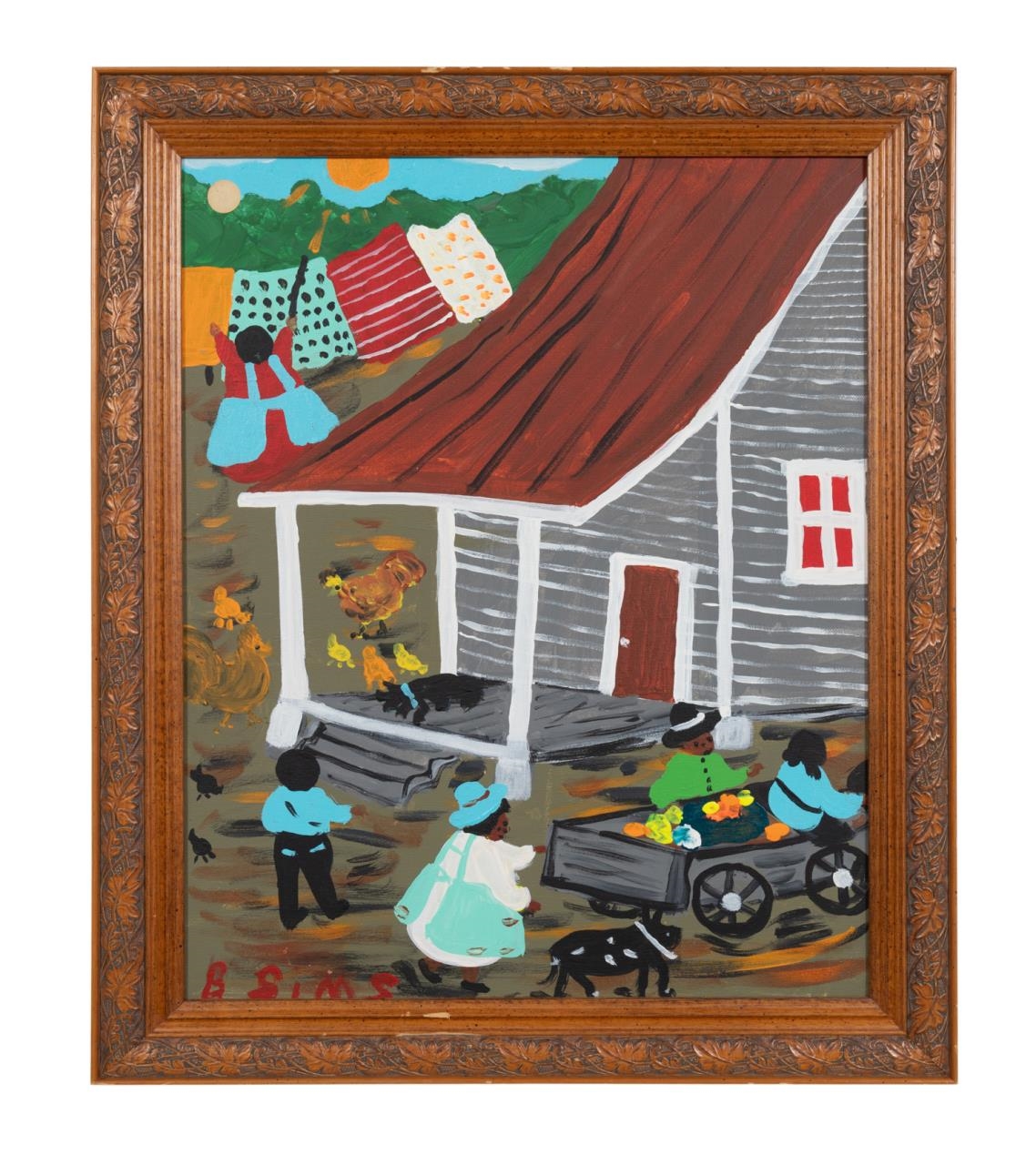 Bernice Sims | Playing in the Yard | MutualArt