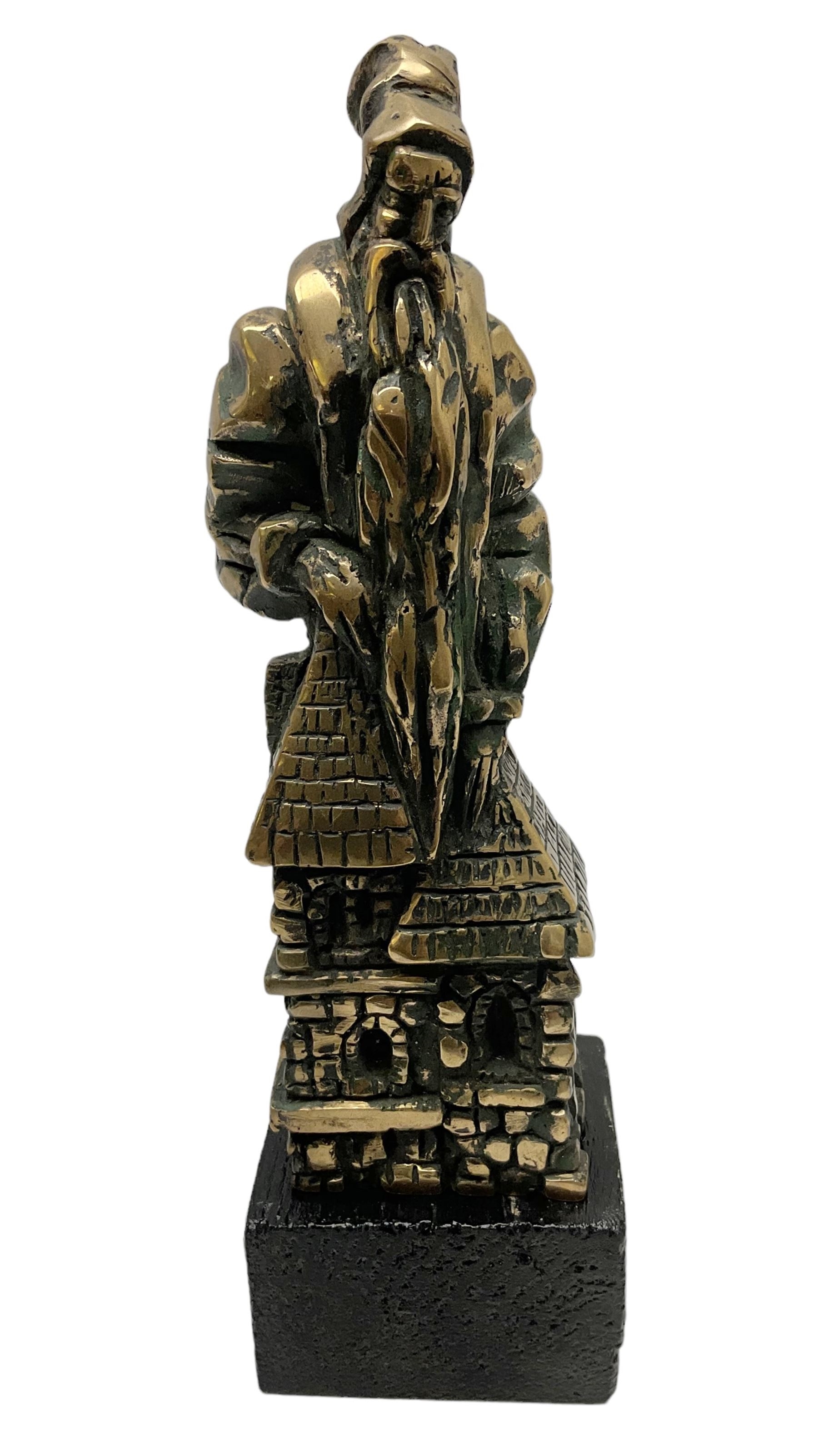 Kirill Postovit | figure of Rabbi Loew raised on a building | MutualArt