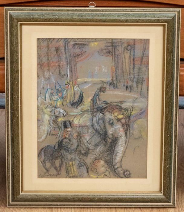Dame Laura Knight | Circus with Mary The Elephant | MutualArt