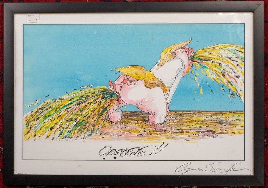 Gerald Scarfe | Obscene! (Donald Trump) | MutualArt