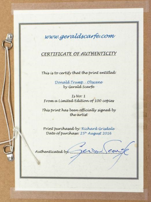 Gerald Scarfe | Obscene! (Donald Trump) | MutualArt