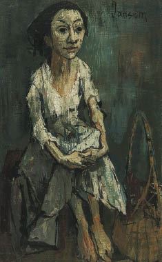 Jean Jansem | Femme a la cage | MutualArt