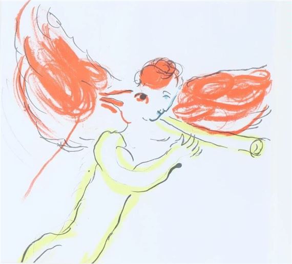 Marc Chagall | Sketch of the Red Angel | MutualArt