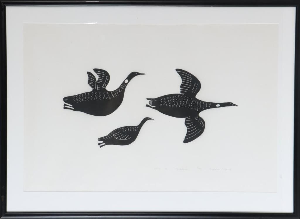 Josie Pamiutu Papialuk | Three Loons (1982) | MutualArt