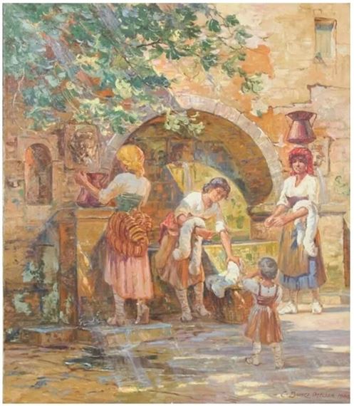 Carl Budtz-Moller | Sicilian women doing laundry at a traditional ...