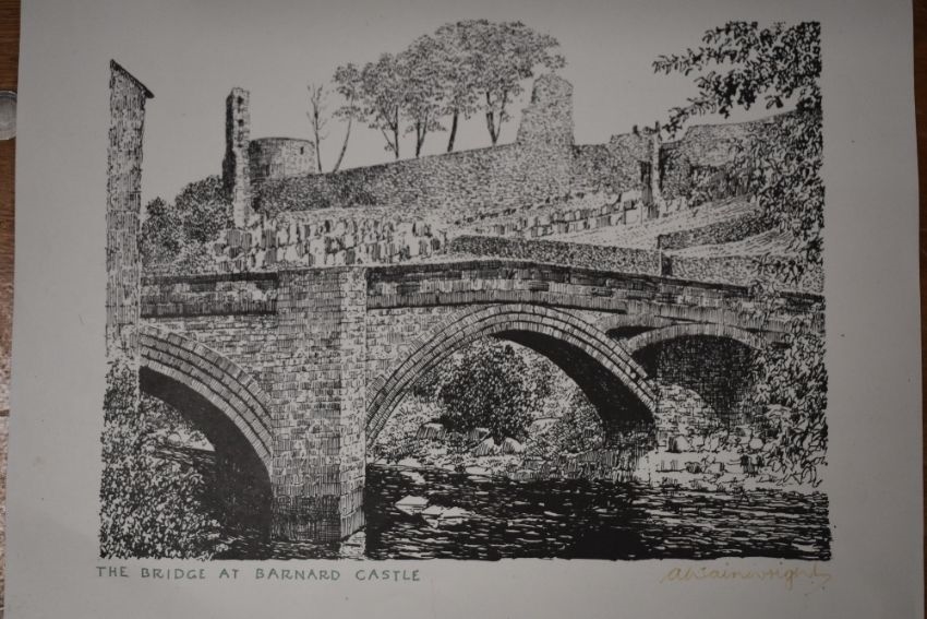 Alfred Wainwright | The Bridge at Barnard Castle | MutualArt