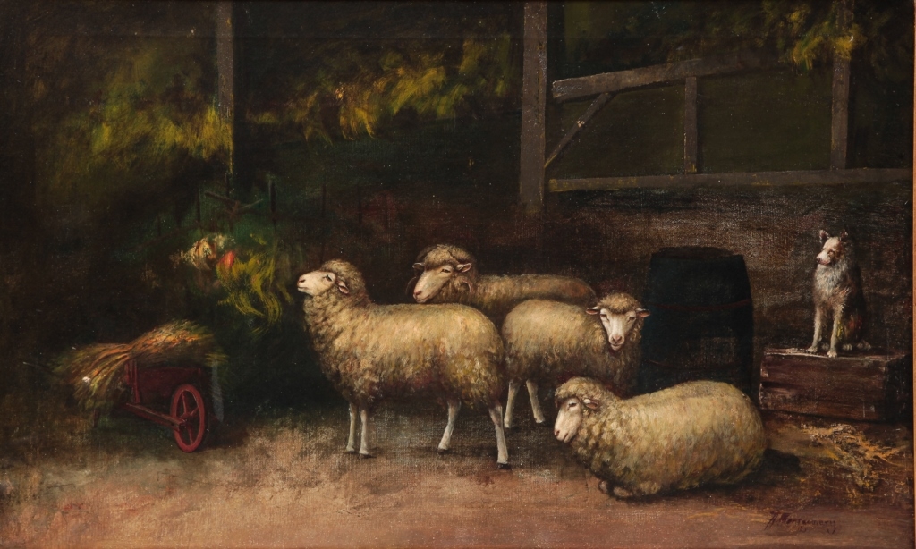 Alfred Montgomery | SHEEP BY ALFRED MONTGOMERY. | MutualArt