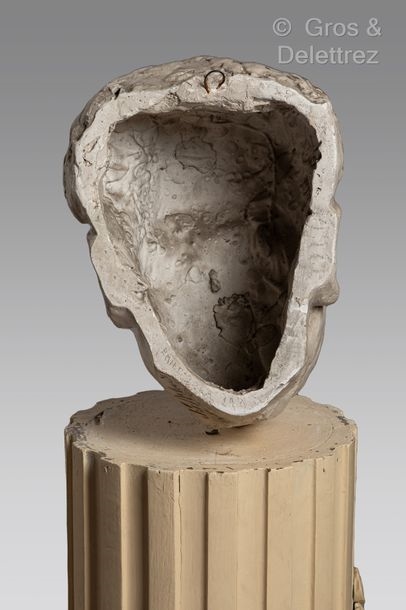 Jean Georges Pierre Achard | Head of Louis Pasteur Plaster print signed ...