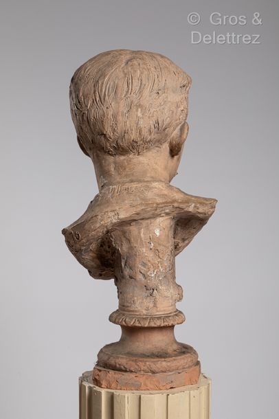 Gustave Deloye | Portrait of a man with a moustache (1876) | MutualArt