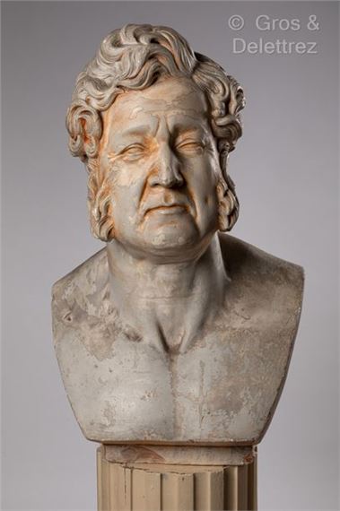Jean-Jacques Pradier | Bust Portrait of Louis-Philippe Proof in plaster ...