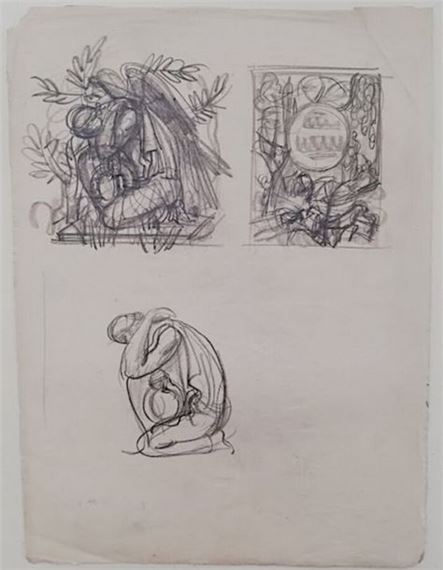 Albert Decaris | DECARIS Albert Pencil drawing on paper. ... - Lot 412 ...