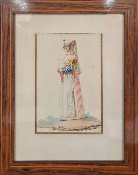 Louis-Leopold Robert | Young girl in traditional costume | MutualArt