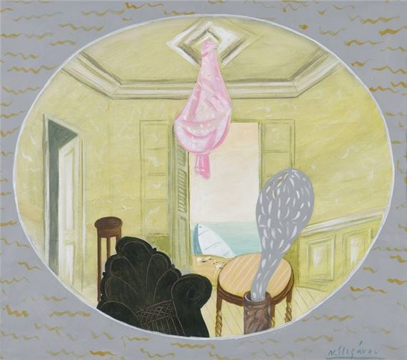 Nikos Stefanou | Window in front of the sea, (1933) | MutualArt