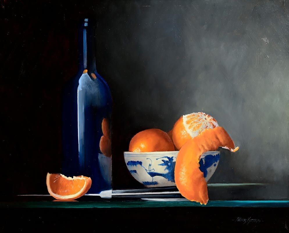 Peter Kotka | Oranges in a Chinese Bowl! | MutualArt