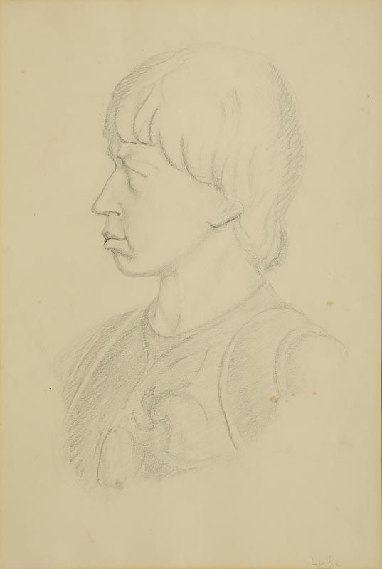 John Luke | STUDY OF A YOUNG WOMAN'S HEAD | MutualArt