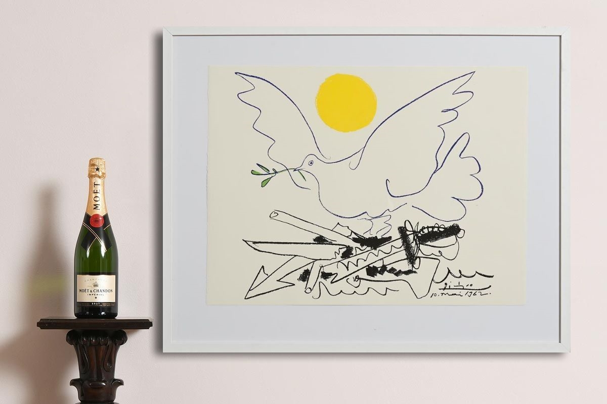 Pablo Picasso | Dove and Yellow Sun | MutualArt