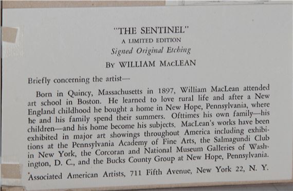 William MacLean | The Sentinel (Circa 1965) | MutualArt