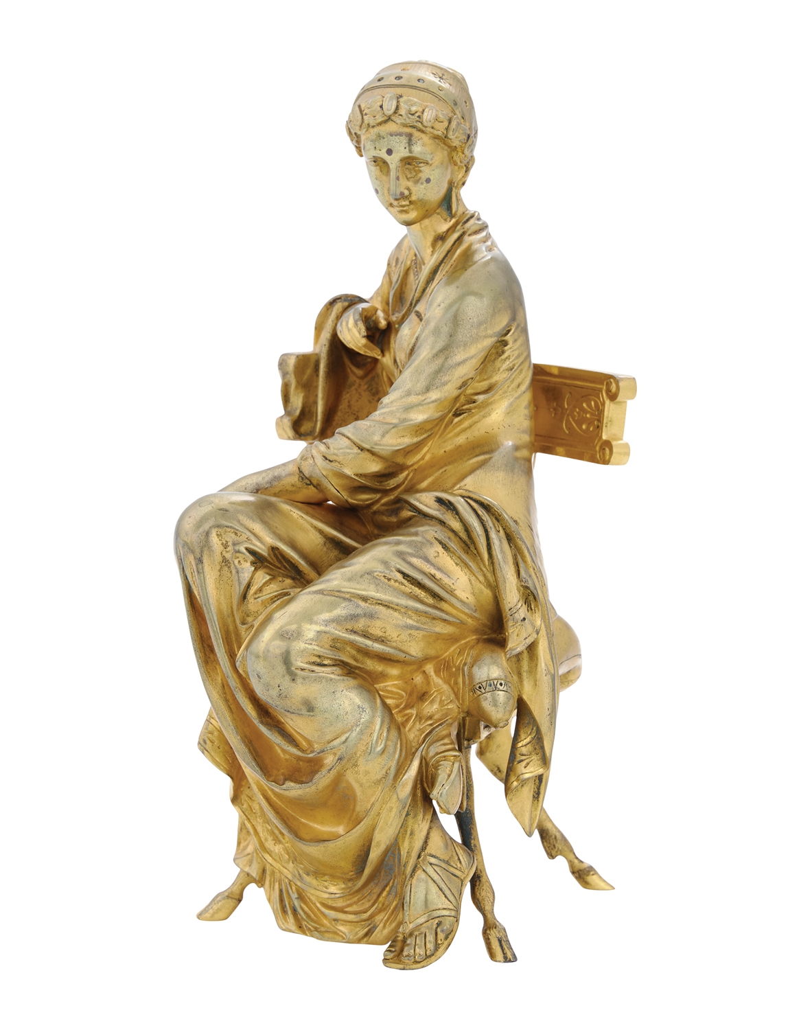 Jean-Jules Salmson | Seated Figure of Clio, the Muse of History | MutualArt