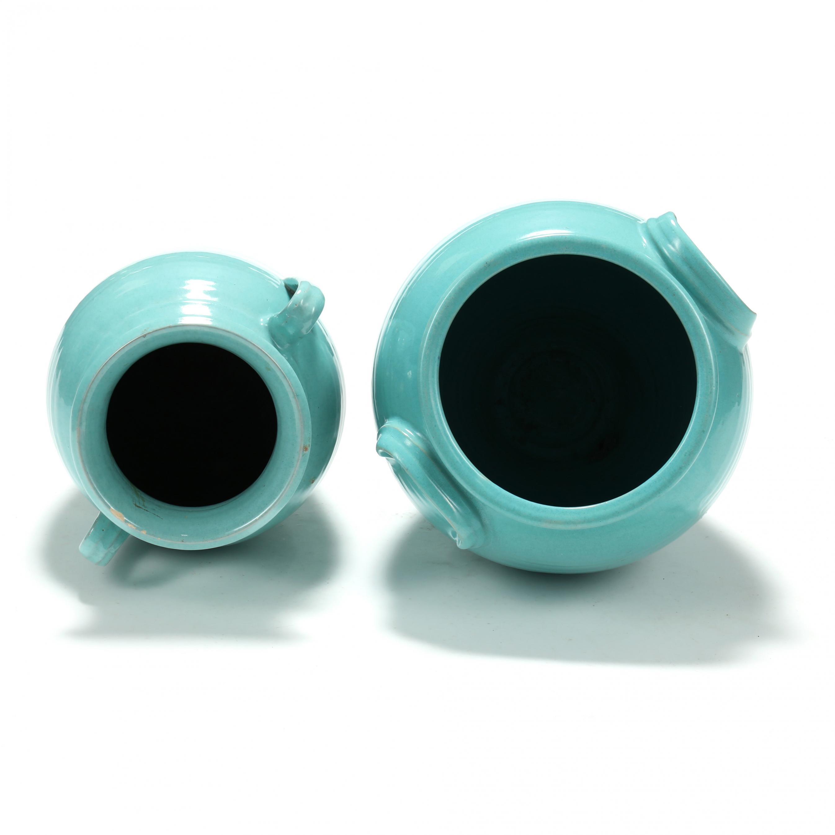 Waymon Cole | Two Pottery Floor Vases | MutualArt