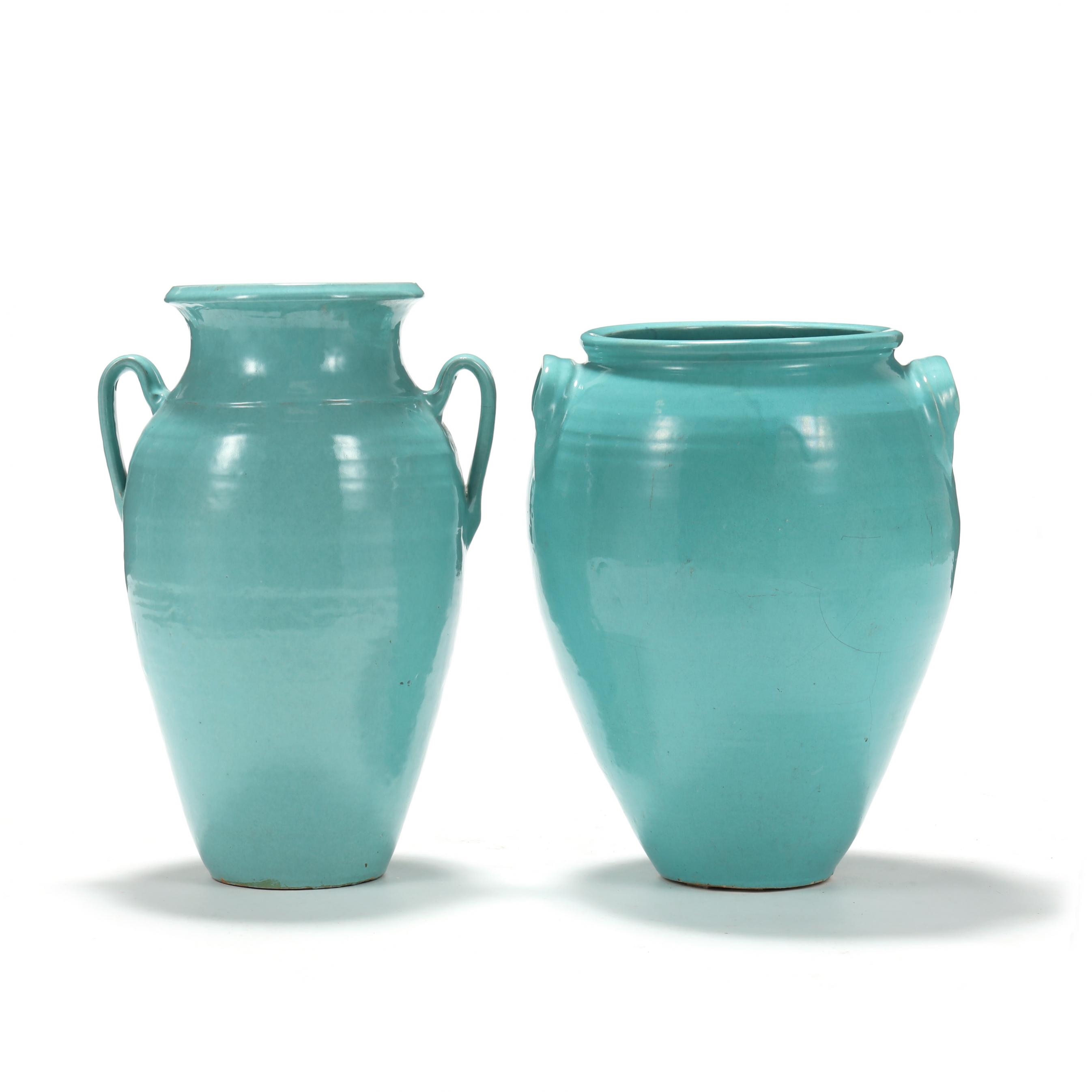 Waymon Cole | Two Pottery Floor Vases | MutualArt