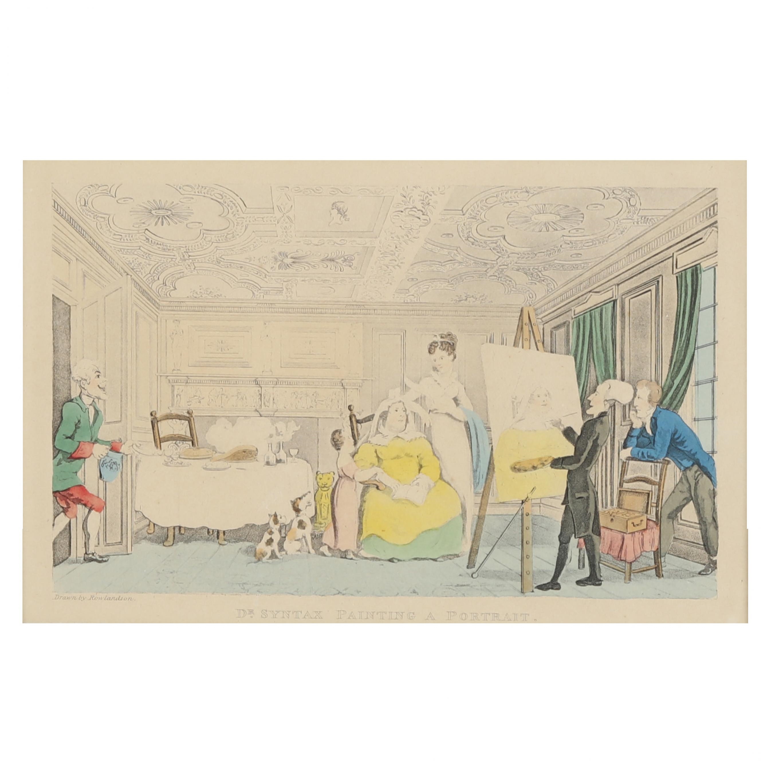 Thomas Rowlandson | Dr. Syntax Painting a Portrait (19th Century ...