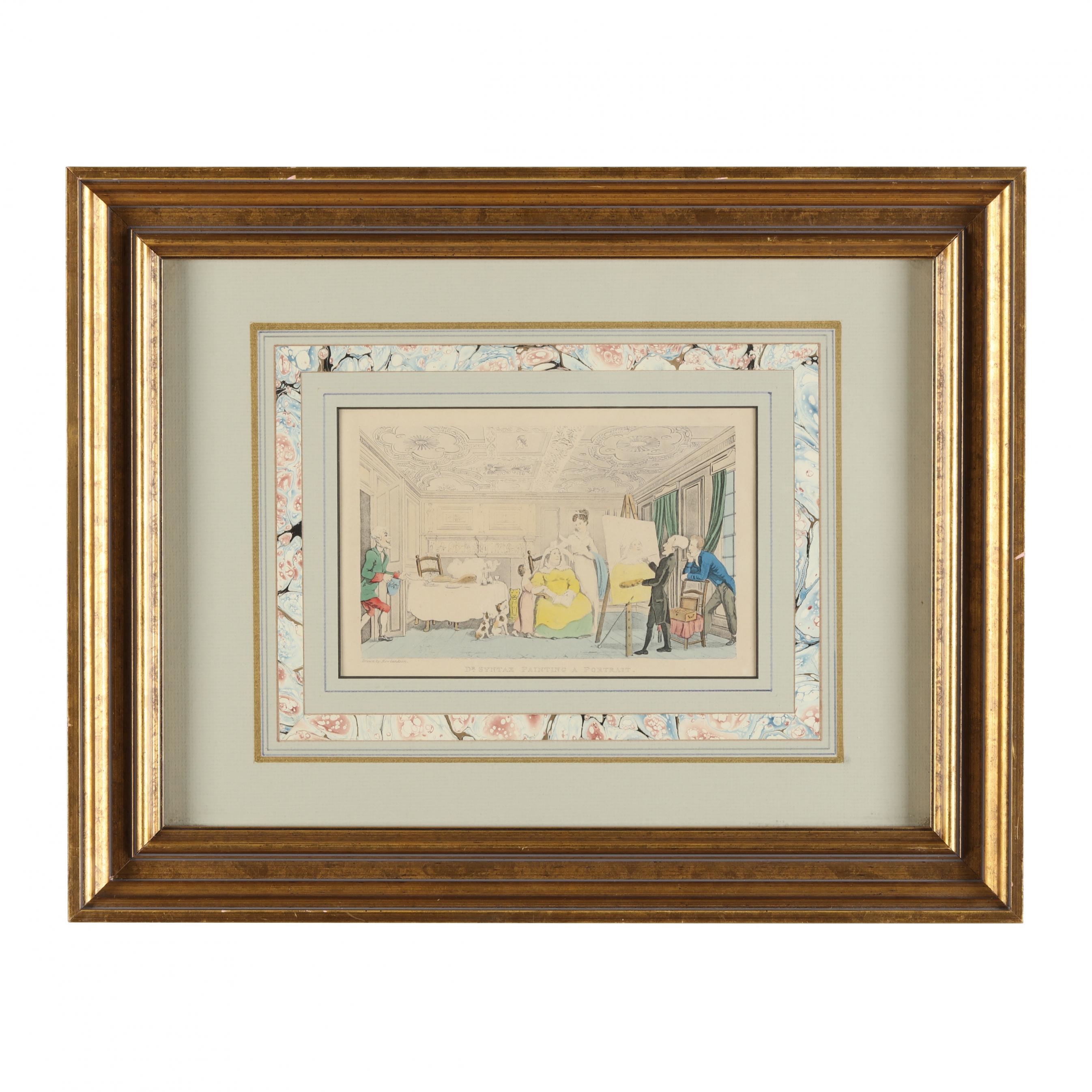 Thomas Rowlandson | Dr. Syntax Painting a Portrait (19th Century ...
