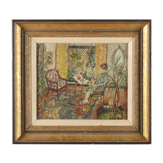 Deborah Kogan Ray | Woman at Crewel Stand | MutualArt