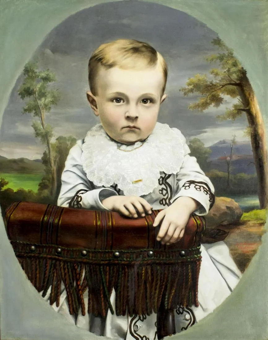 Luigi P. Renault | Portrait of Boy (1878) | MutualArt