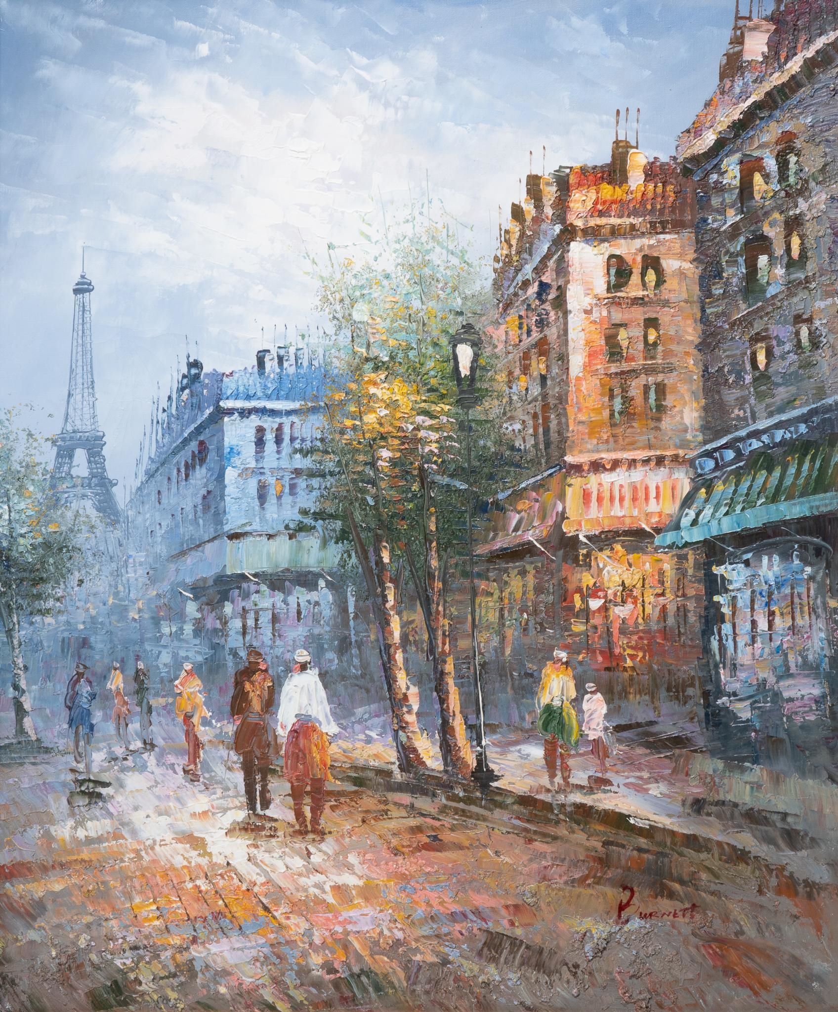 Caroline Burnett | Paris Street Scene | MutualArt