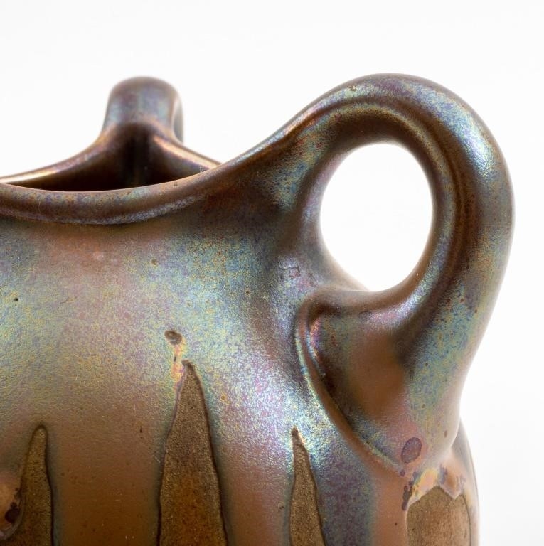 Émile Diffloth | Emile Diffloth Boch Freres Art Nouveau Vase | MutualArt