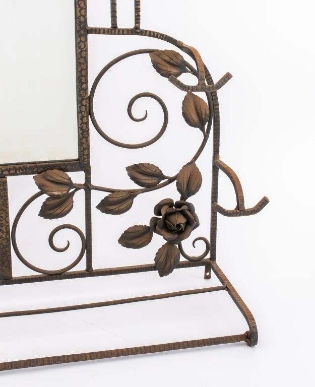 Edgar Brandt | Edgar Brandt Attr Art Deco Wrought Iron Coat Rack ...
