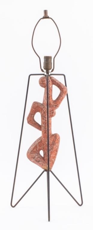 Frederick Weinberg | Frederick Weinberg Plaster Figural Table Lamp ...