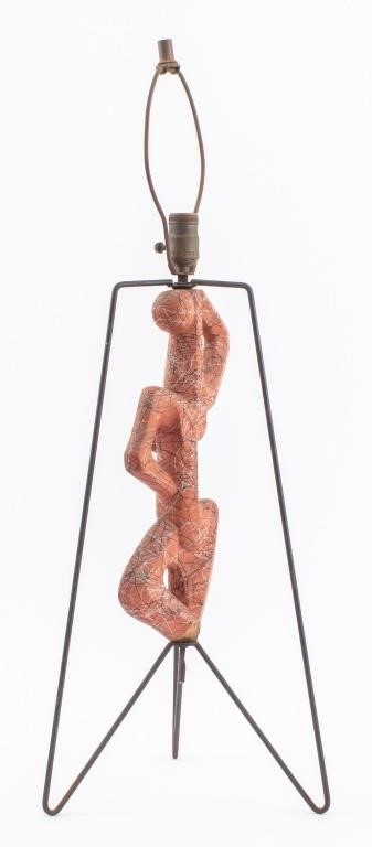 Frederick Weinberg | Frederick Weinberg Plaster Figural Table Lamp ...