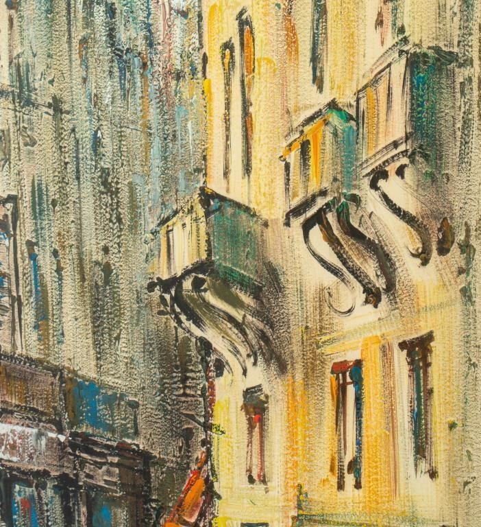 Juan Sevilla Saéz | Juan Sevilla Saez Parisian Cityscape Oil on Paper ...