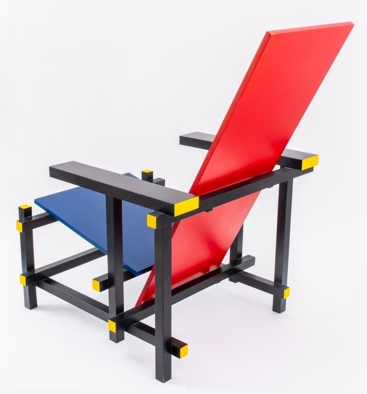 Gerrit Rietveld | De Stijl Red Blue Chair | MutualArt