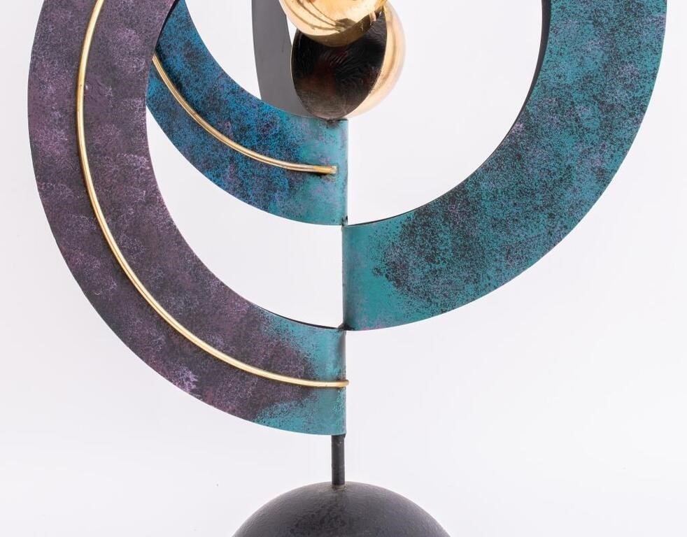 Curtis Jeré | Modern abstract painted metal sculpture (Circa 1992 ...