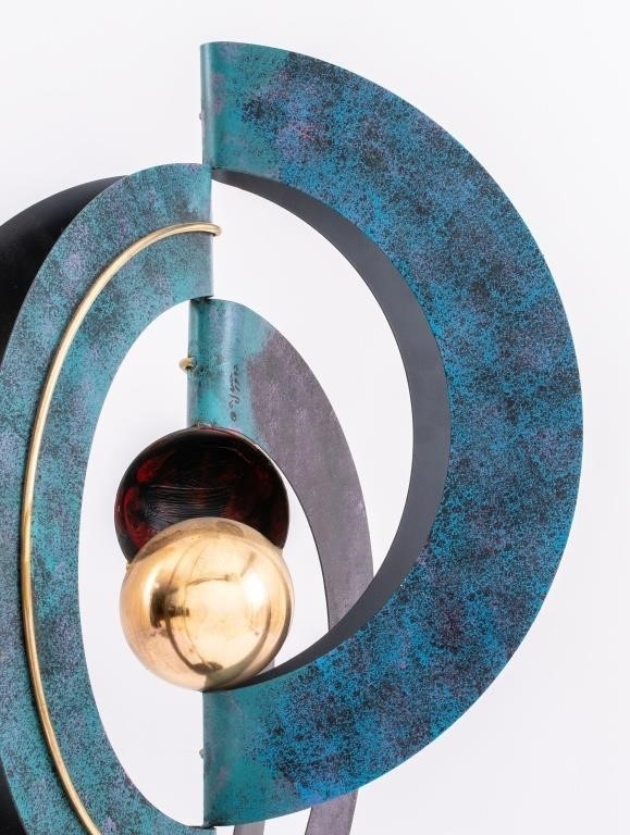 Curtis Jeré | Modern abstract painted metal sculpture (Circa 1992 ...